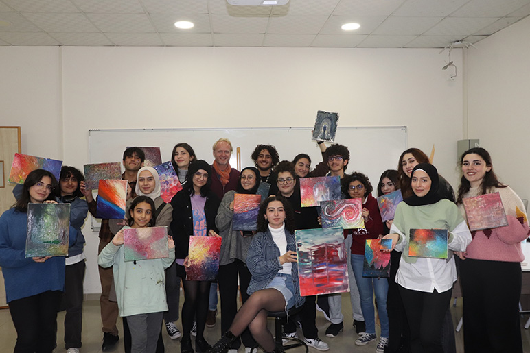 British artist at RHU inspires students with beauty and creativity ...