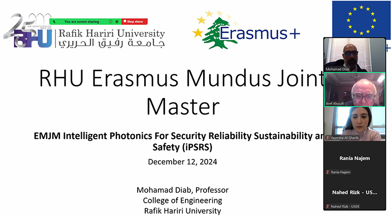 RHU professor highlights university’s key role in global Erasmus+ collaboration -Rafik Hariri ...