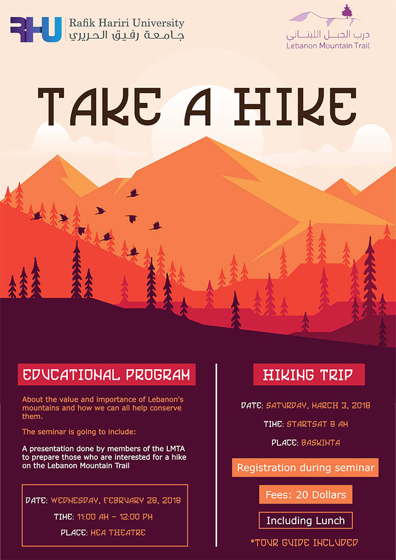 “Take A Hike” by Lebanon’s Mountain Trail -Rafik Hariri University